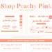 Email Signature Template Editable in Canva, Pink Peach Orange ...