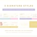 Email Signature Template Editable in Canva, Pastel Rainbow Colors ...