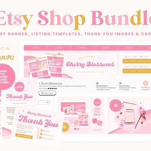 Etsy Shop Bundle Banner Templates Listing Photos and - Etsy