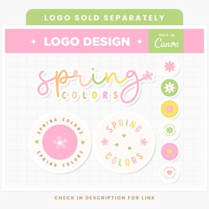 Etsy Shop Banner Templates, Spring Colorful Pastel Etsy Branding Kit ...
