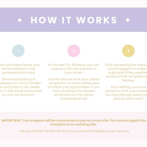 Wix Template in Pastel Rainbow - Colorful Rainbow Purple Blue Wix ...