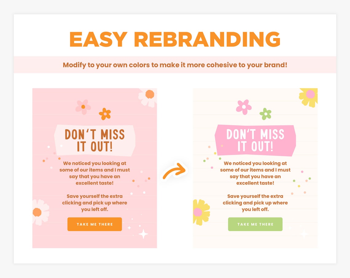Newsletter Design Editable in Canva Pink Peach Orange Aesthetic ...