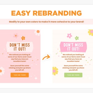 Newsletter Design Editable in Canva Pink Peach Orange Aesthetic ...