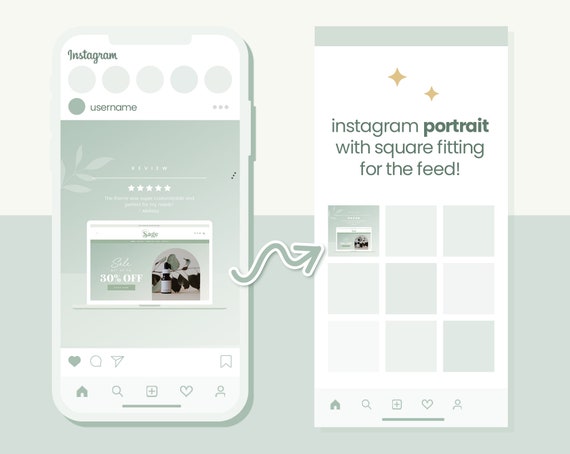 Square Instagram Homepage Template
