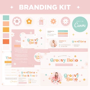 Branding Kit Canva Templates Editable and Customizable - Etsy