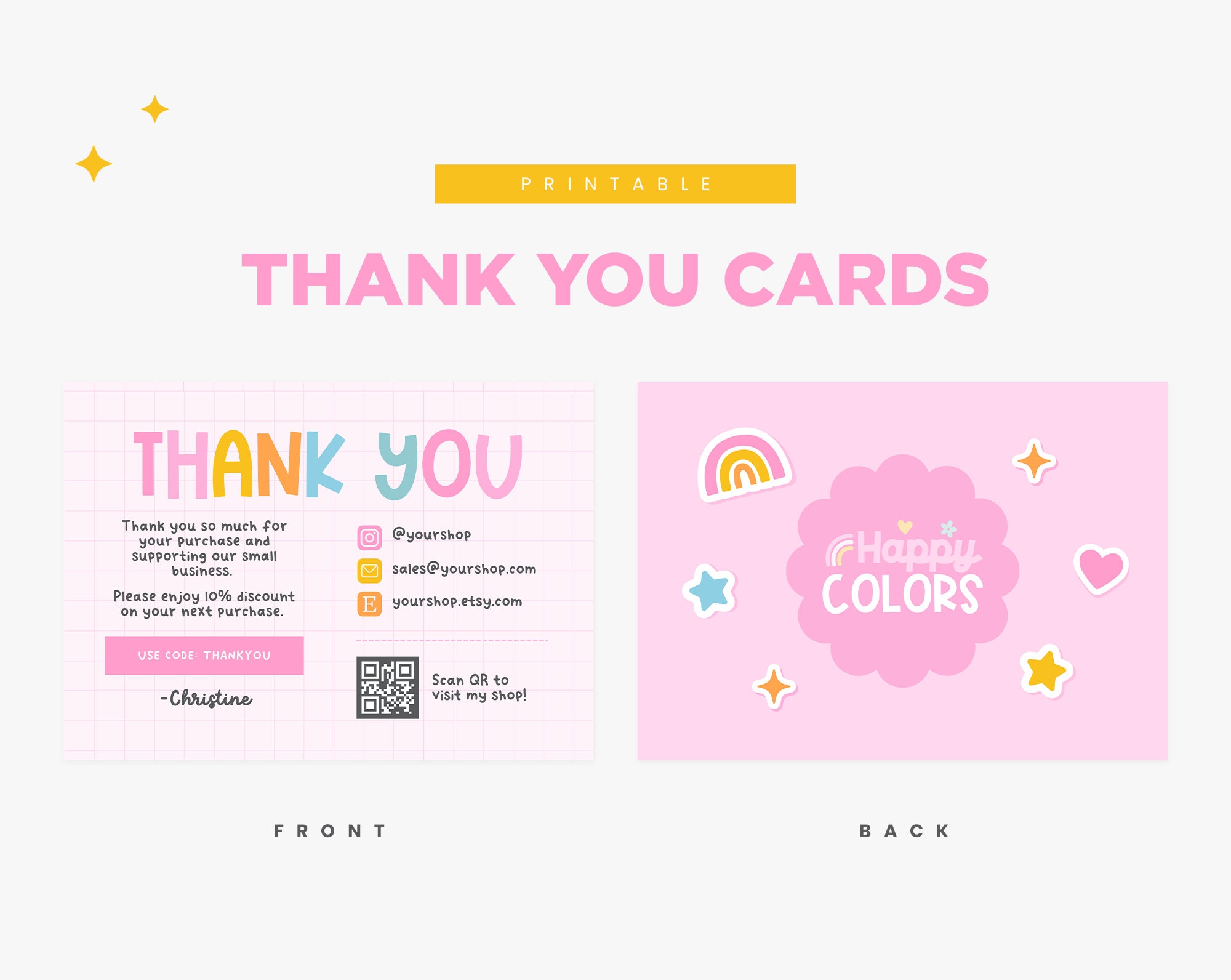 Branding Kit Canva Templates Editable and Customizable Business Cards ...
