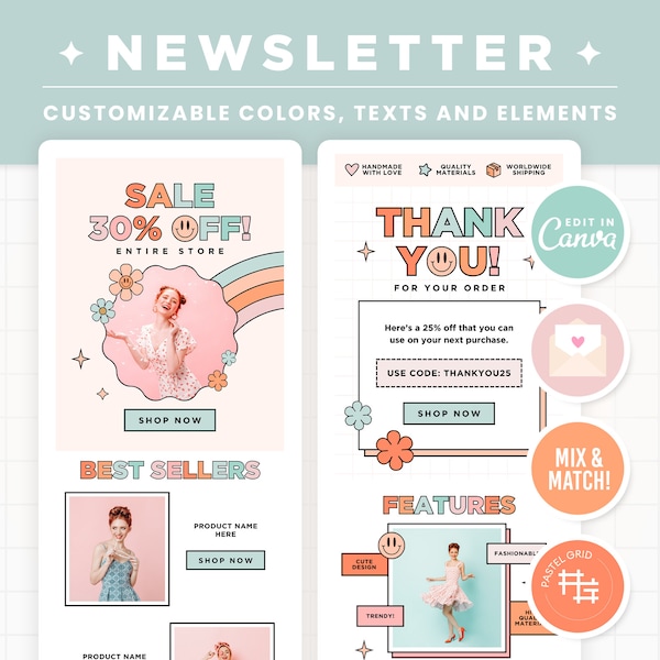 June Headers - Etsy