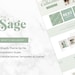 Shopify Theme Sage Green, Customizable Shopify Template, Editable Canva ...
