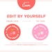Editable Logo in Red Pink Bright Colors Aesthetic Logo Design ...