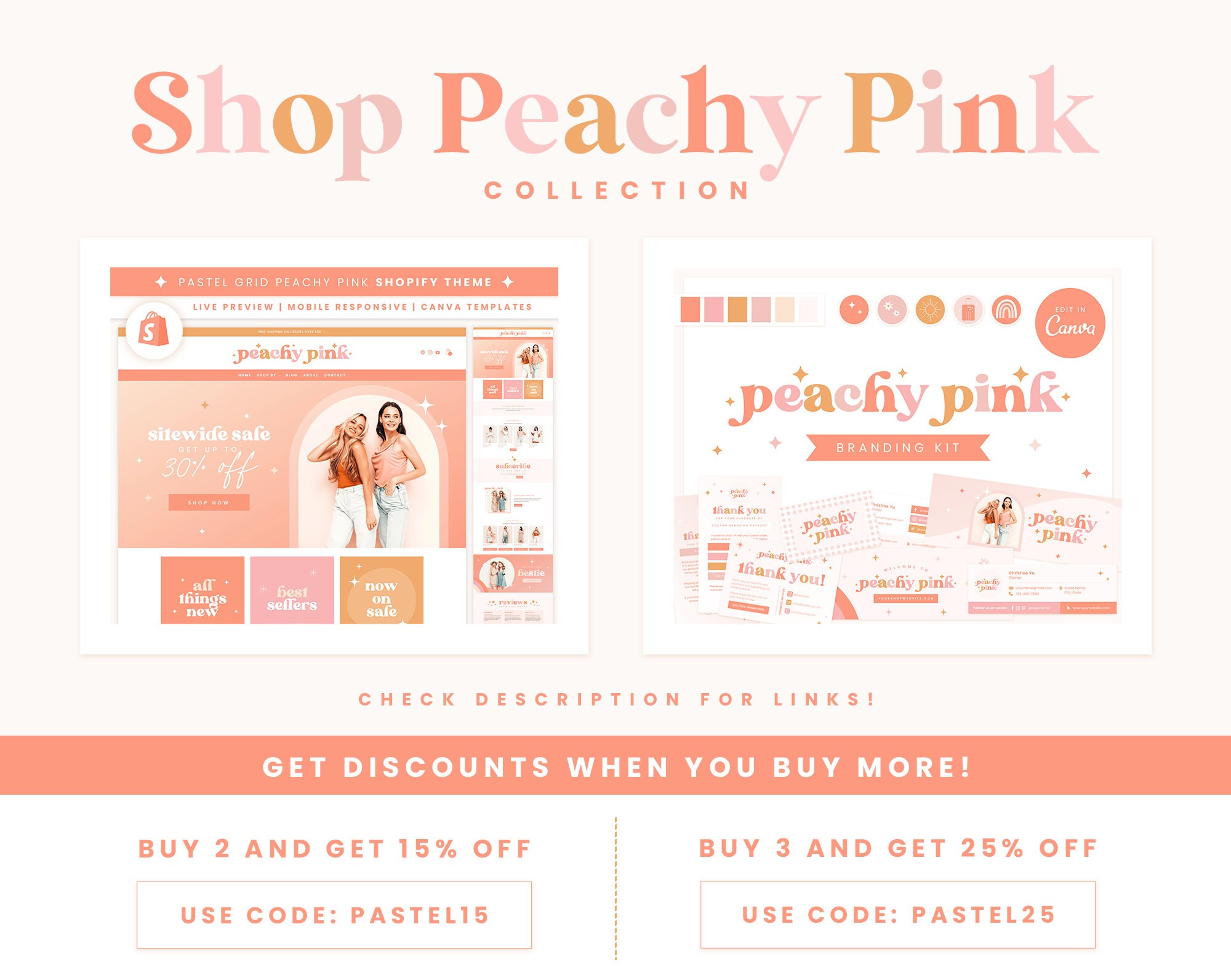 Etsy Shop Bundle Banner Templates Listing Photos and - Etsy