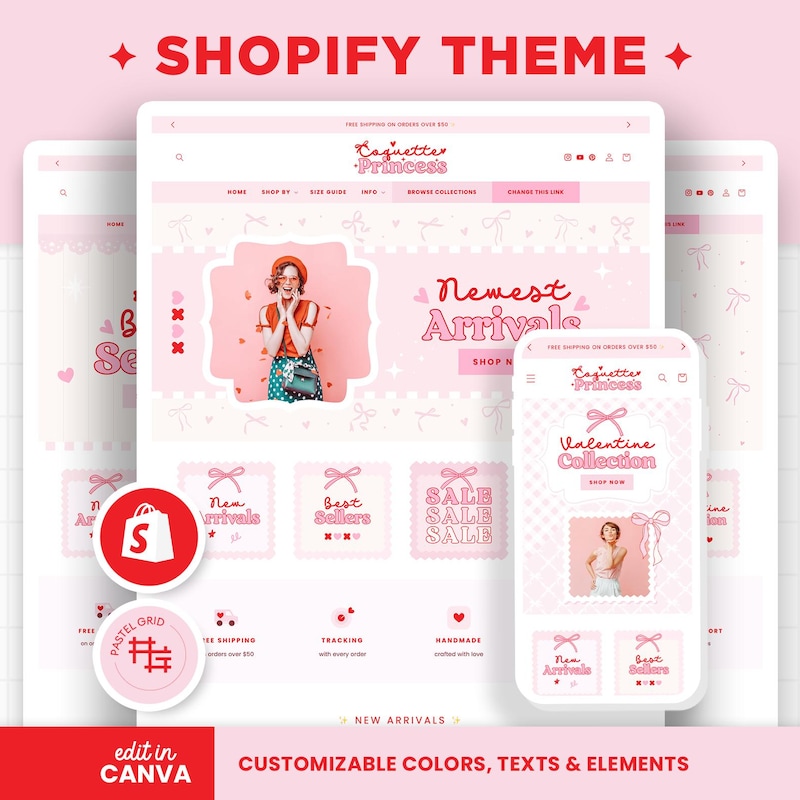 Shopify Template Creative - Etsy