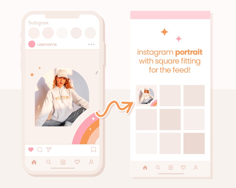 Instagram Posts Template Bundle in Square, Portrait, and Stories in ...