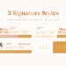 Email Signature Template Editable in Canva, Boho Beige Brown Gold ...