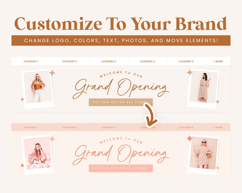 Etsy Shop Bundle Banner Templates Listing Photos and - Etsy