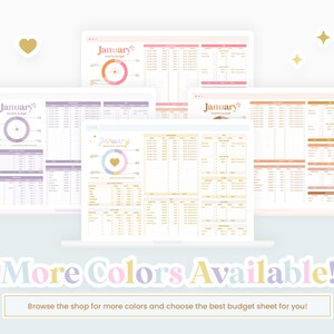 Budget Spreadsheet in Purple Lilac Colors, Digital Budget Planner ...