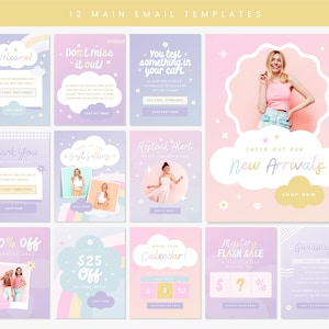 Email Templates Newsletter Design Editable in Canva, Email Banners and ...