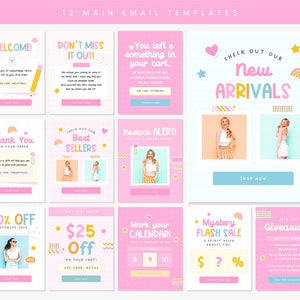 Email Templates Newsletter Design Editable in Canva, Email Banners and ...