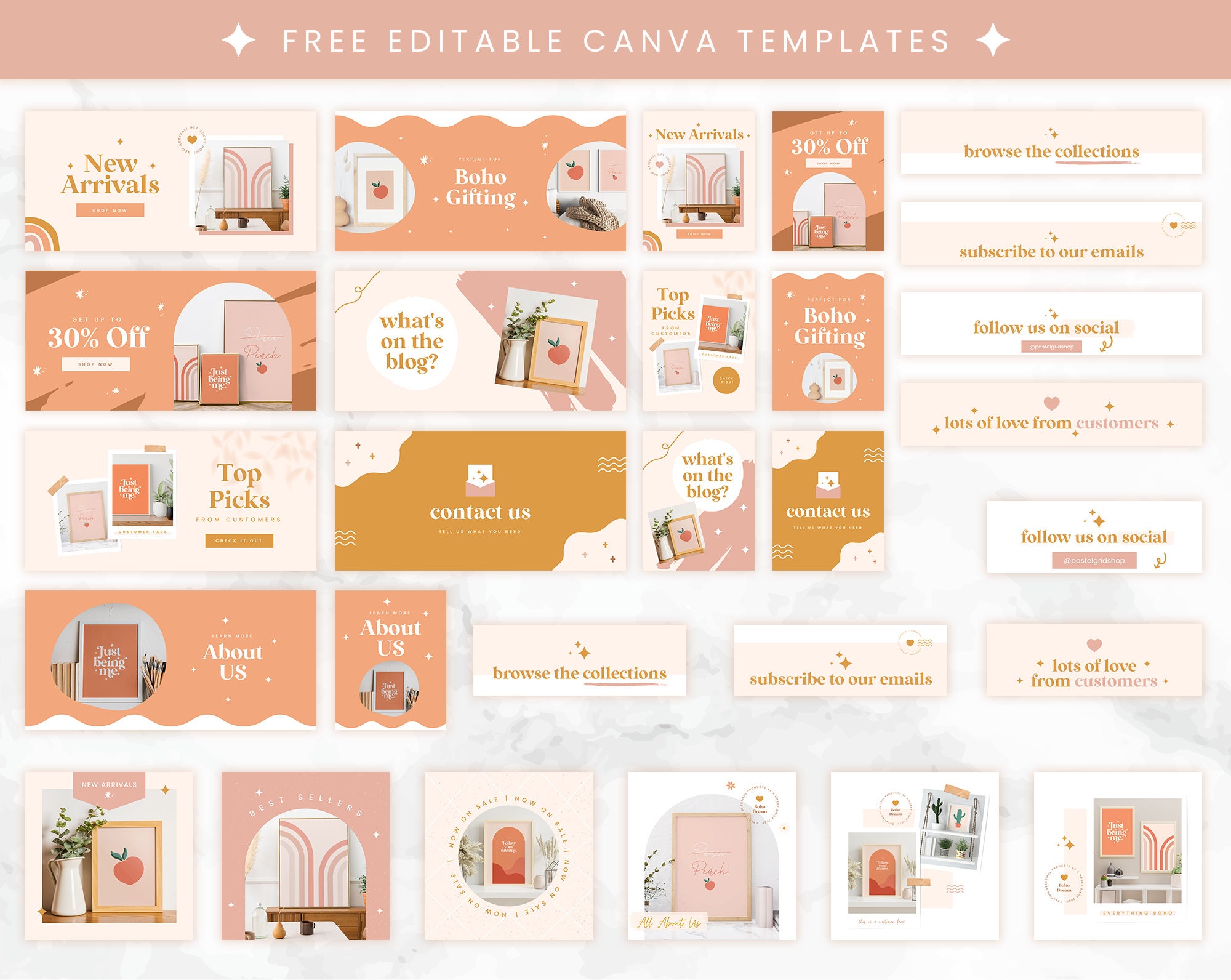 Shopify Theme Boho Beige Brown Shopify Template, Customizable Theme ...