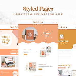 Shopify Theme Boho Beige Brown Shopify Template, Customizable Theme ...