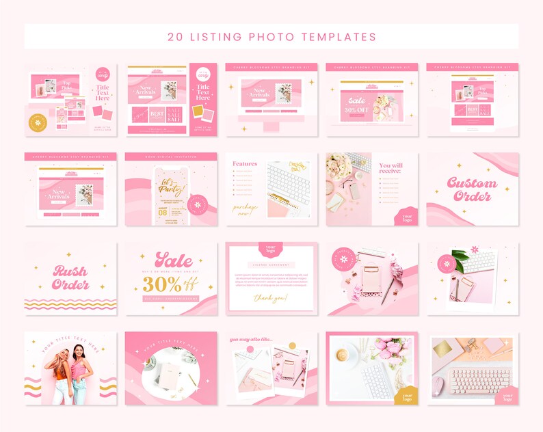 Etsy Shop Bundle Banner Templates Listing Photos and - Etsy
