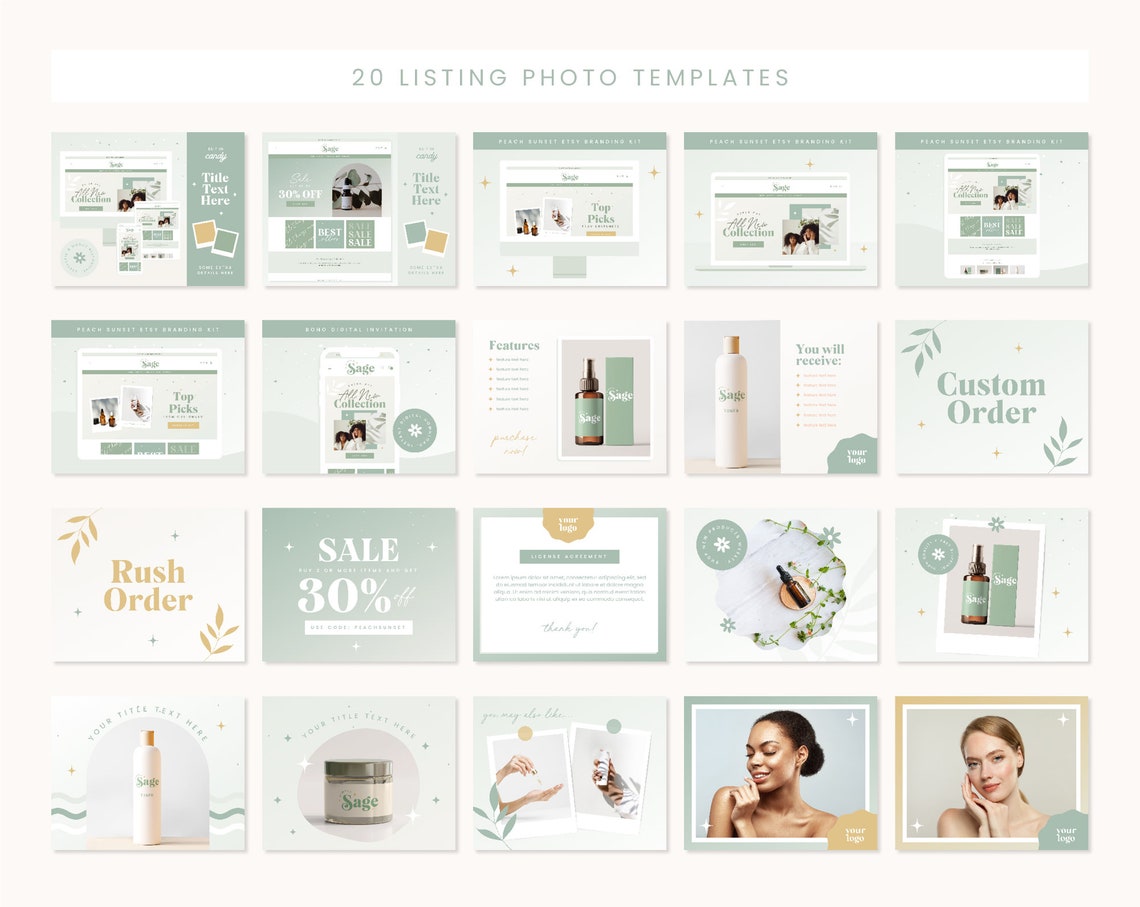 Etsy Shop Bundle Banner Templates Listing Photos and - Etsy