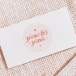 Editable Logo in Peach Pink Orange Colors Aesthetic Logo Design ...