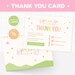 Thank You Card Template Editable in Canva Spring Colorful Rainbow ...