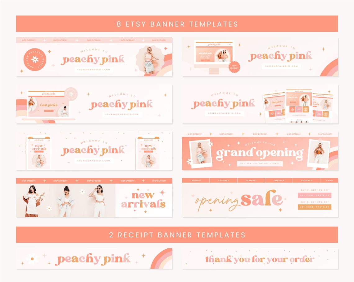 Etsy Shop Bundle Banner Templates Listing Photos and - Etsy