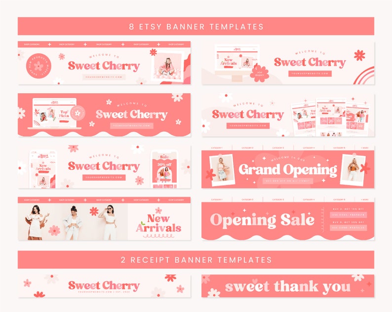 Etsy Shop Bundle Banner Templates Listing Photos and - Etsy