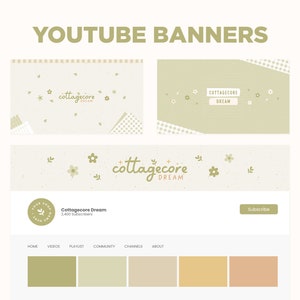 Branding Kit Cottagecore Canva Templates Editable and Customizable ...