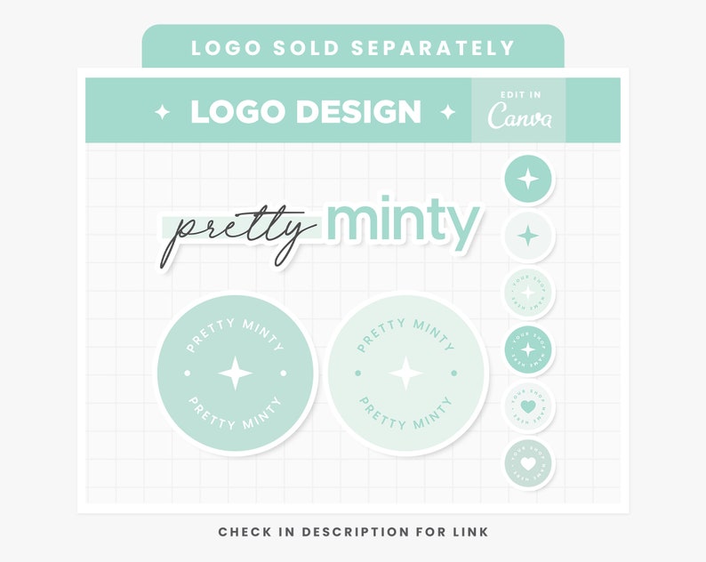 Etsy Shop Banner Templates, Mint Green Minimalist Etsy Branding Kit ...