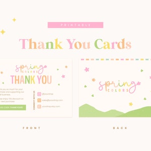 Branding Kit Spring Colorful Pastel Brand Canva Template - Etsy