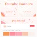 Branding Kit Peach Pink Orange Canva Templates Editable Business Cards ...