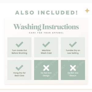 Size Chart and Care Instructions for Gildan 18000, Gildan 18500 ...