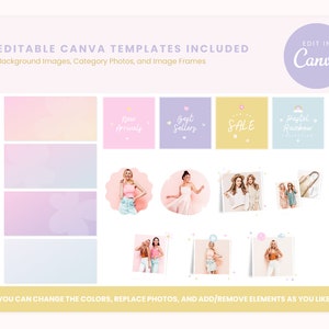 Wix Template in Pastel Rainbow - Colorful Rainbow Purple Blue Wix ...