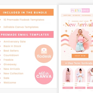 Flodesk Newsletter Templates Design Editable in Canva, Email Banners ...