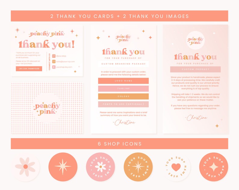 Etsy Shop Bundle - Banner Templates, Listing Photos, and Receipt Banner ...