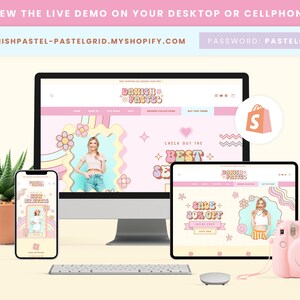 Shopify Theme Danish Pastel Groovy Rainbow Customizable Shopify ...