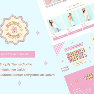 Shopify Theme Danish Pastel Groovy Rainbow Customizable Shopify ...