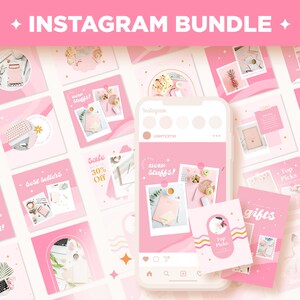 Instagram Posts Template Bundle in Square, Portrait, and Stories in ...