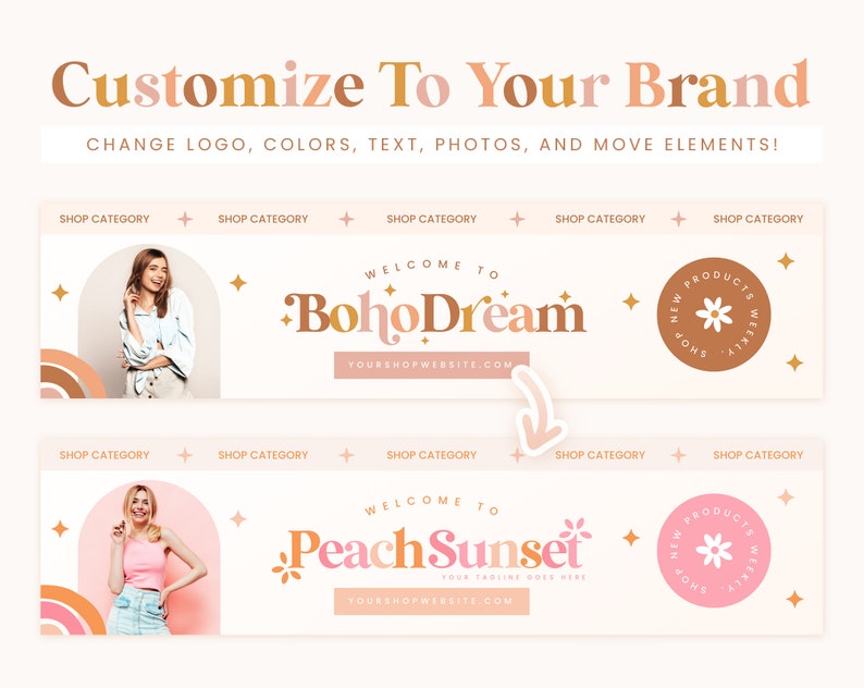 Etsy Shop Bundle Banner Templates Listing Photos and - Etsy