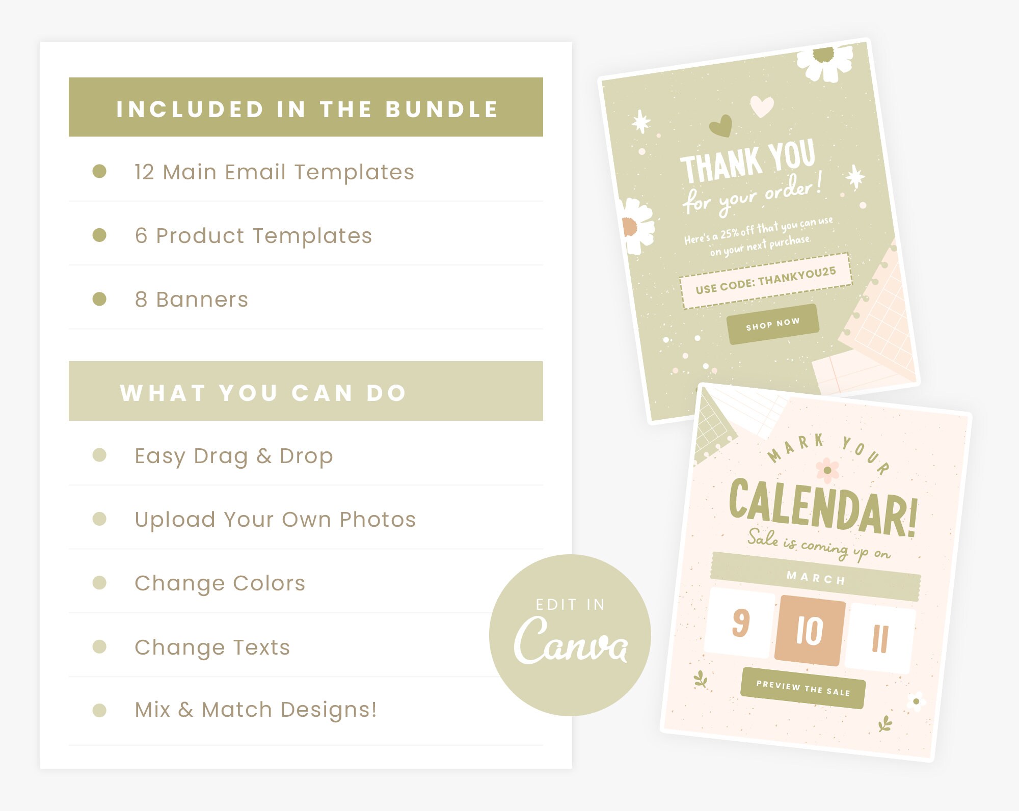 Newsletter Design Editable in Canva, Cottagecore Aesthetic Customizable ...
