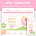 Wix Template in Peach Pink Orange Colors Cute Wix Website Theme ...