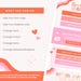 Link in Bio Canva Editable Template in Pink Red Hearts Colors Instagram ...