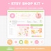 Etsy Shop Banner Templates, Spring Colorful Pastel Etsy Branding Kit ...