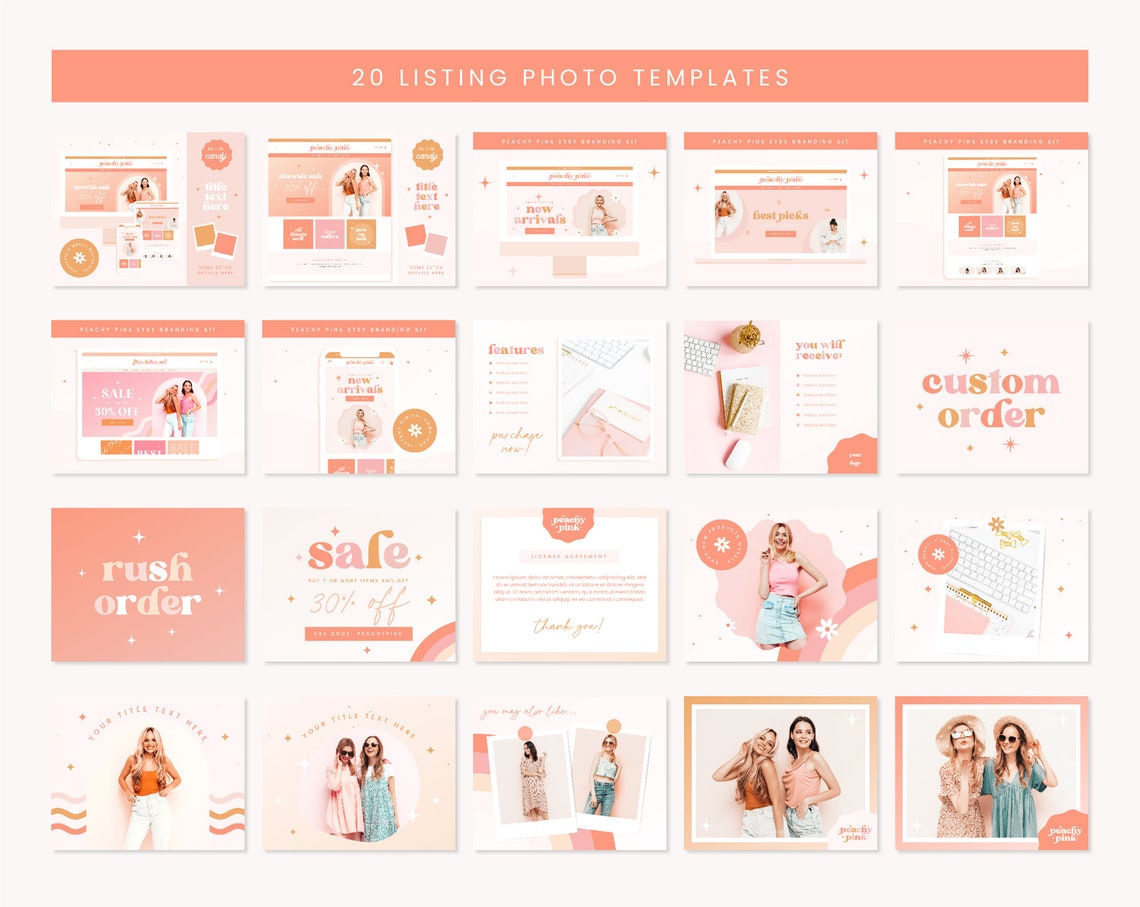 Etsy Shop Bundle Banner Templates Listing Photos and - Etsy