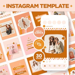 Instagram Posts Template Bundle in Square, Portrait, and Stories in ...