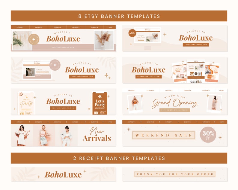 Etsy Shop Bundle Banner Templates Listing Photos and - Etsy