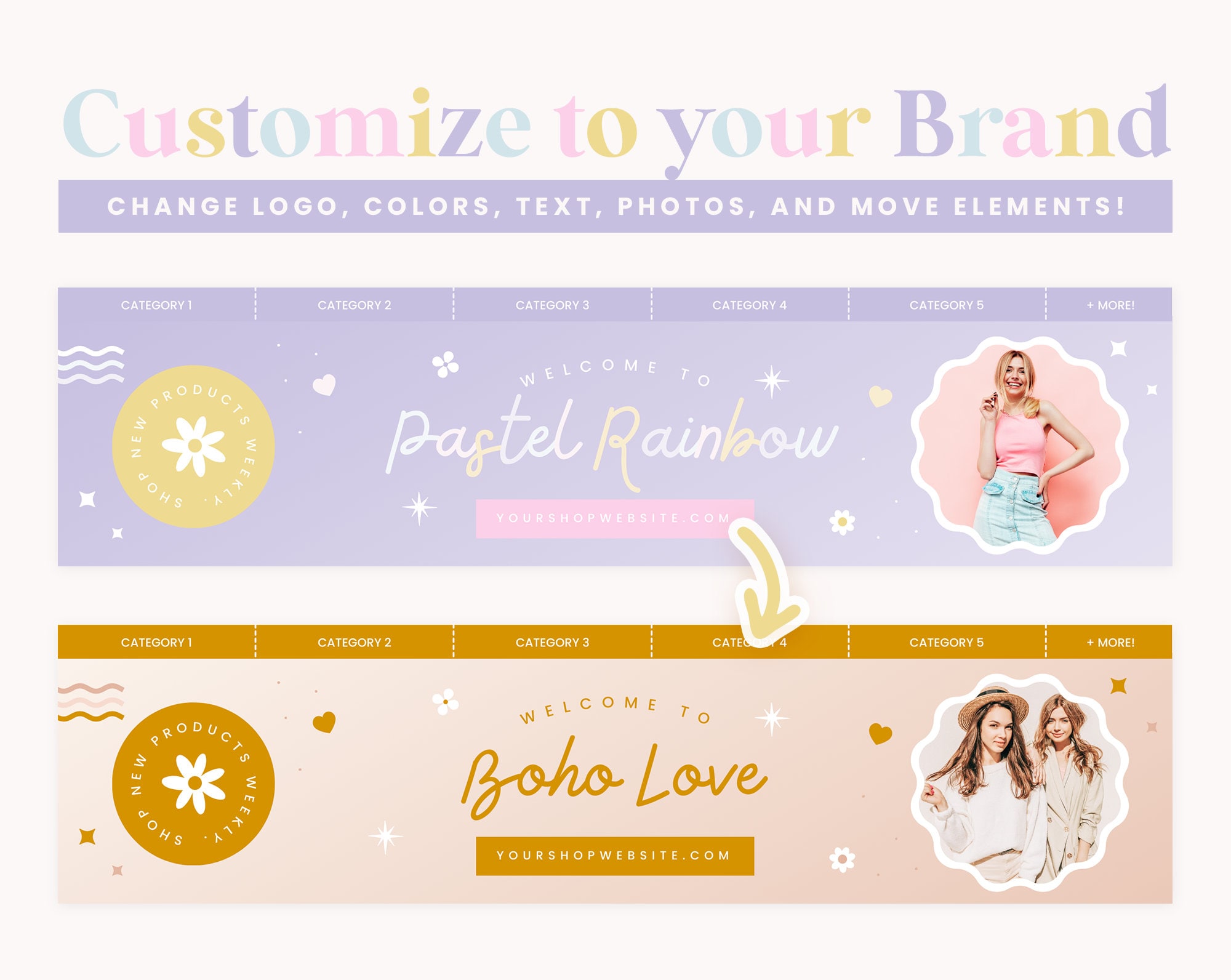 Etsy Shop Banner Templates Pastel Rainbow Etsy Branding Kit - Etsy UK Etsy Shop Banner Templates Pastel Rainbow Etsy Branding Kit - Etsy UK