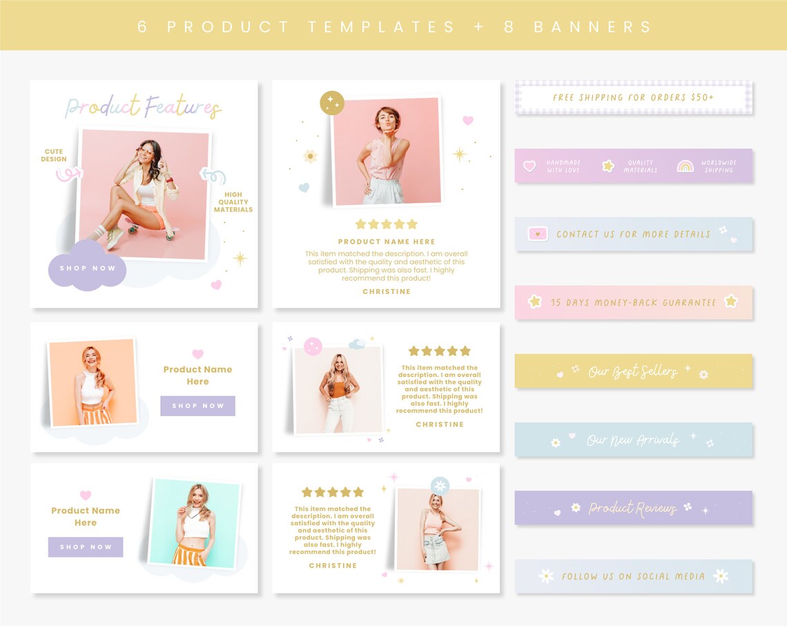Email Templates Newsletter Design Editable in Canva, Email Banners and ...